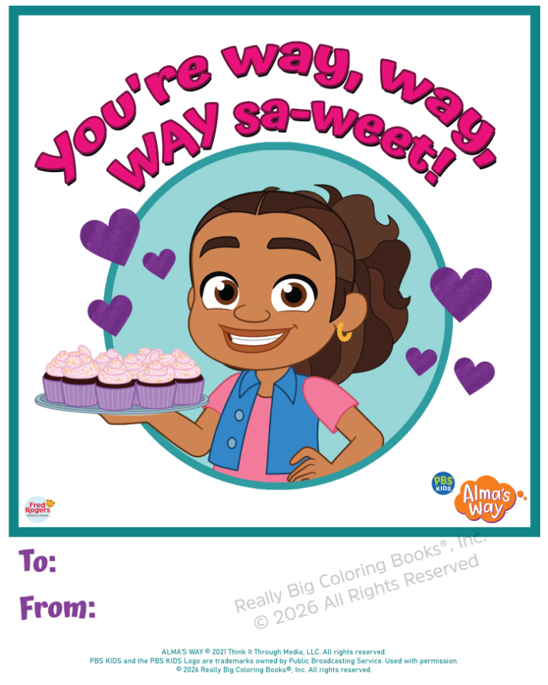 Alma's Way Friendship Cards - ColoringBook.com | Really Big Coloring Books®