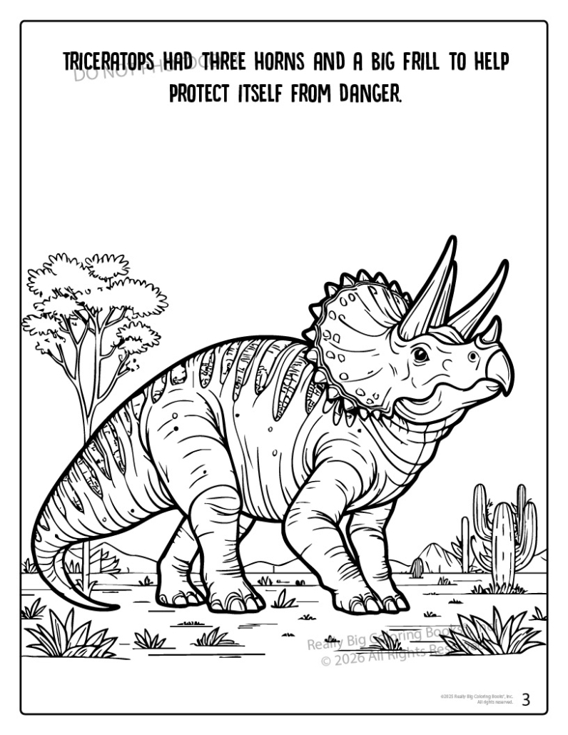 Epic Dino Adventures Coloring Book - ColoringBook.com | Really Big ...