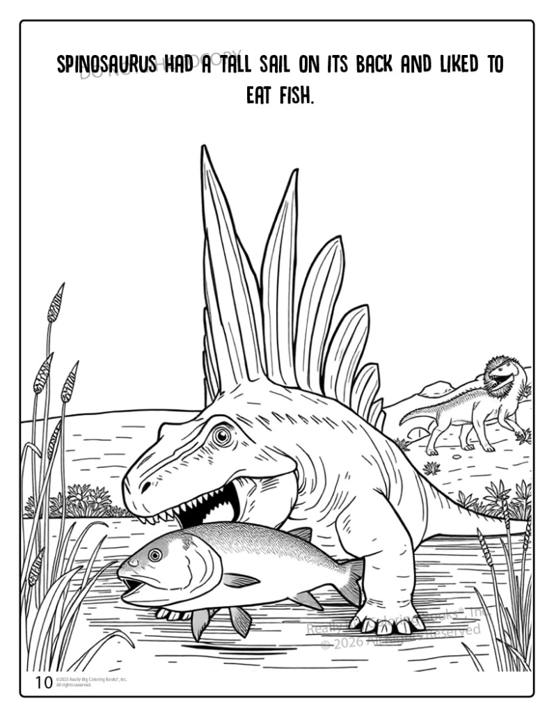 Epic Dino Adventures Coloring Book - ColoringBook.com | Really Big ...