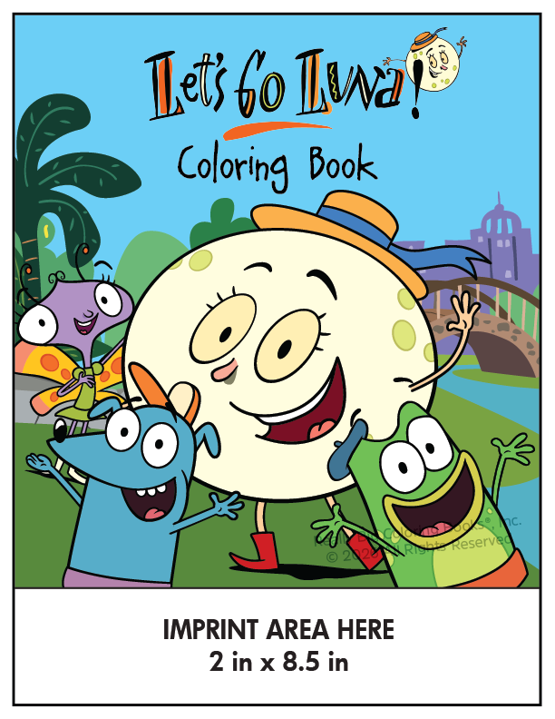 Let's Go Luna Imprint Coloring Book - ColoringBook.com | Really Big ...